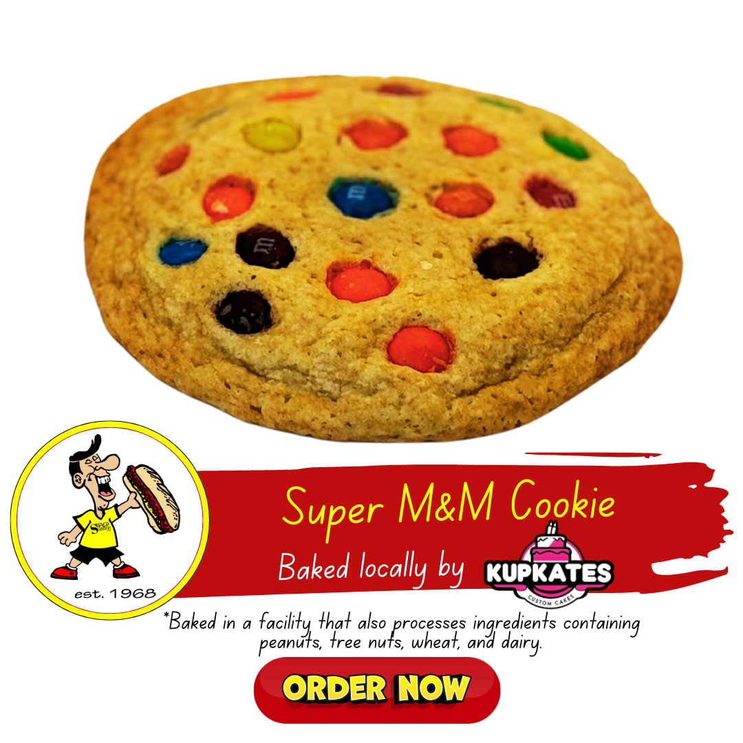 M&M Super Cookie | Super Submarine Inc. Est. 1968 Valparasio